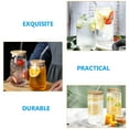 NUOLUX 2 Sets Glass Juice Cup Transparent Iced Tea Cup Milk Cup ...