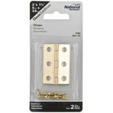 National Hardware - V1802 2" x 1-3/8" Hinge 2/pk - Satin Nickel ...