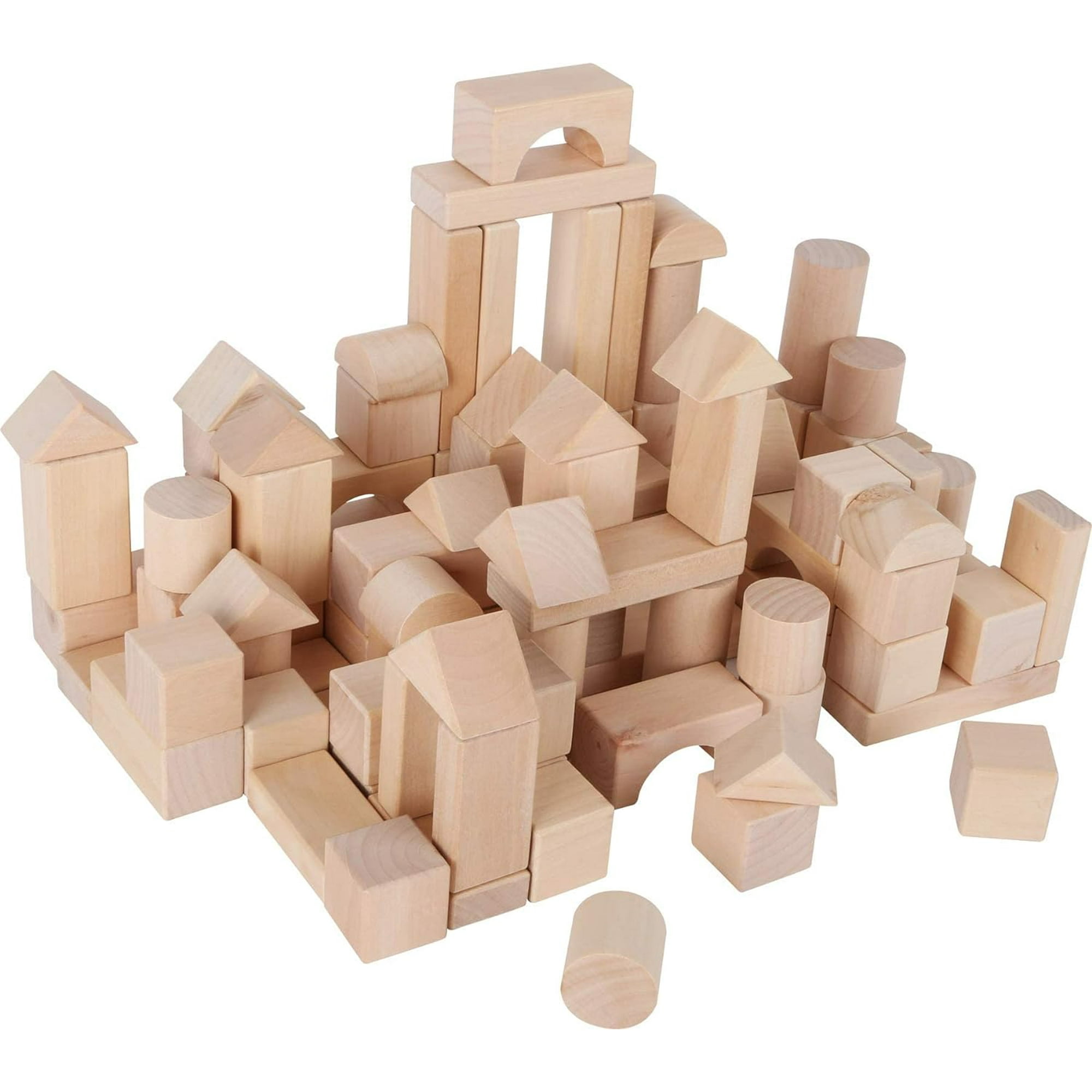 Click here for Lunfar 100 Natural Wooden Building Blocks  Blocks... prices