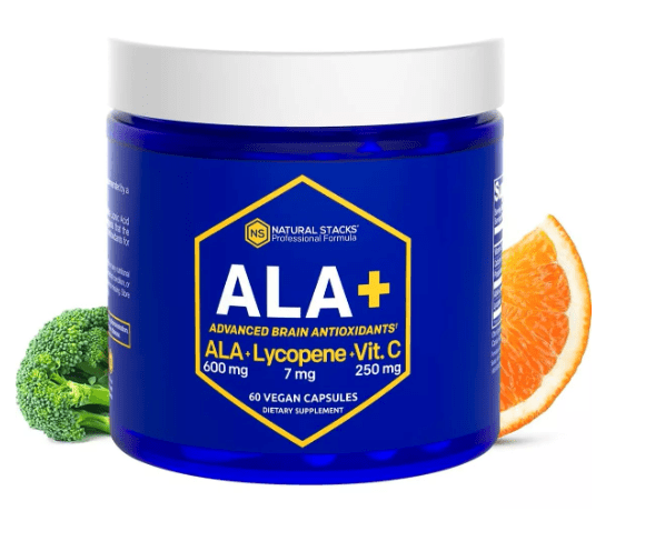 Natural Stacks ALA + (ALA (600 Mg) | Lycopene (7 Mg) | Vitamin C (250 ...