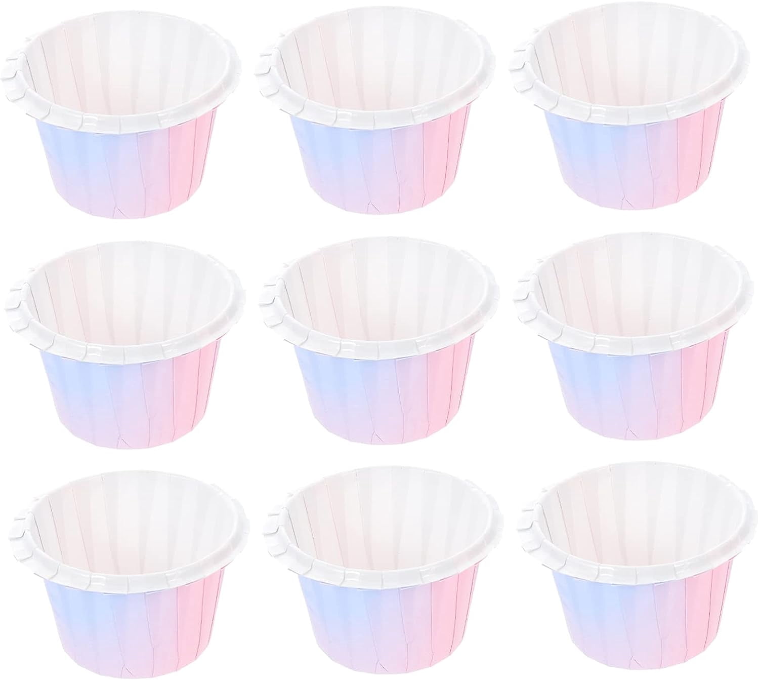 50pcs Cupcake Cup Holder Brown Paper Wrapping Paper Mini Baking Set ...