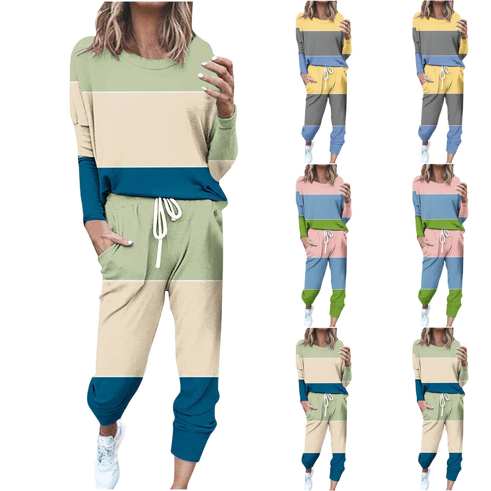 Bovxnpu Two Piece Sets for Women Lounge Sets,Womens 2 Piece Matching ...