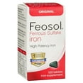 Feosol Original Ferrous Sulfate 120 Ct - Gentle Iron Supplement Tablets ...