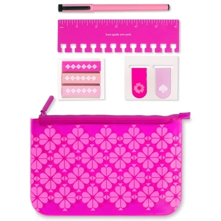 Kate Spade New York Pencil Case Filled with Planner Accessories, Zipper ...