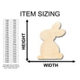 Unfinished Wood Easter Bunny Shape - Craft - up to 36" DIY 46" / 3/4 ...