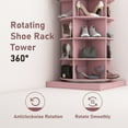 Miniyam 360° Rotating Shoe Rack, 7-Tiers Shoe Rack Organizer for ...