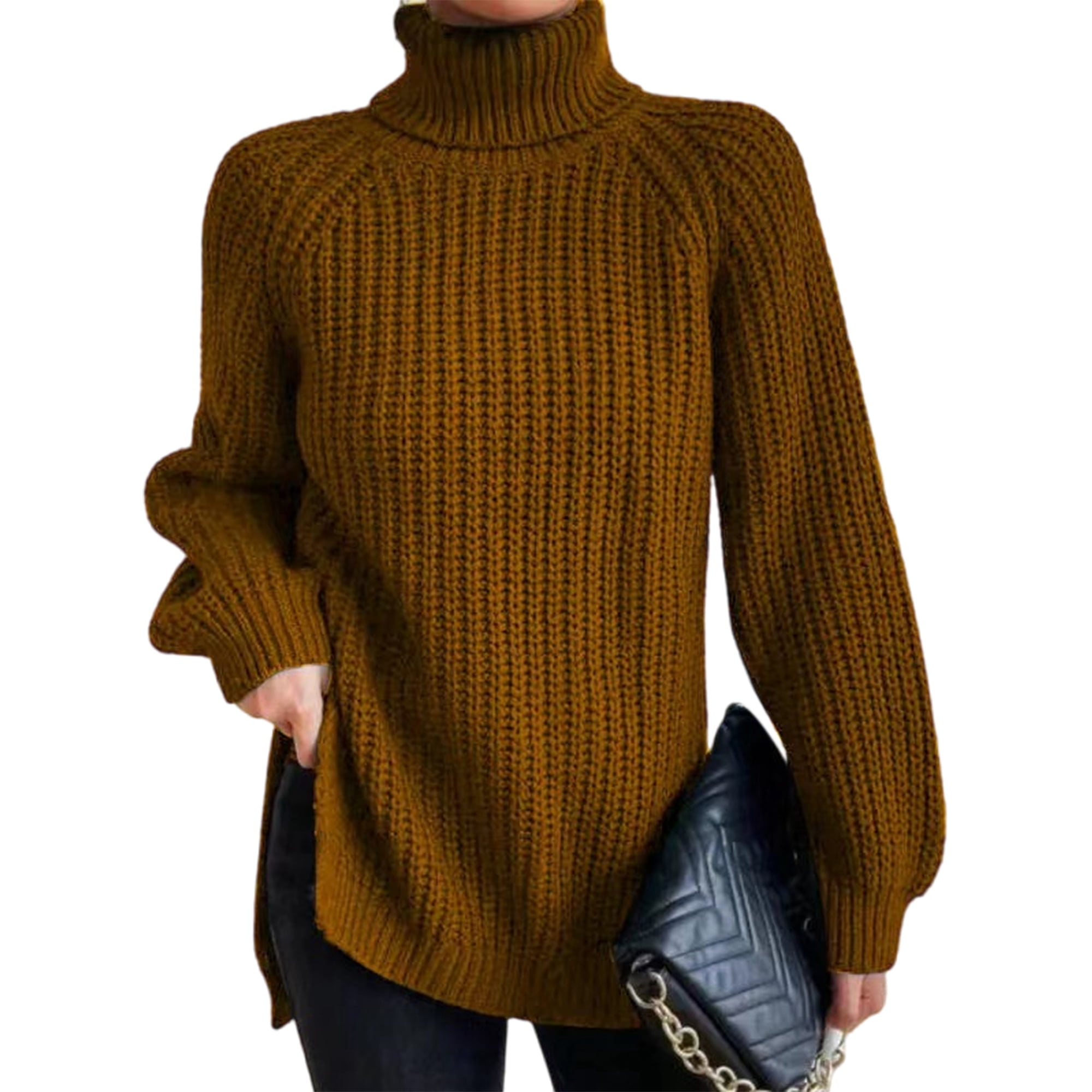 Click here for Avamo Women Jumper Tops Turtleneck Knitted Sweater... prices