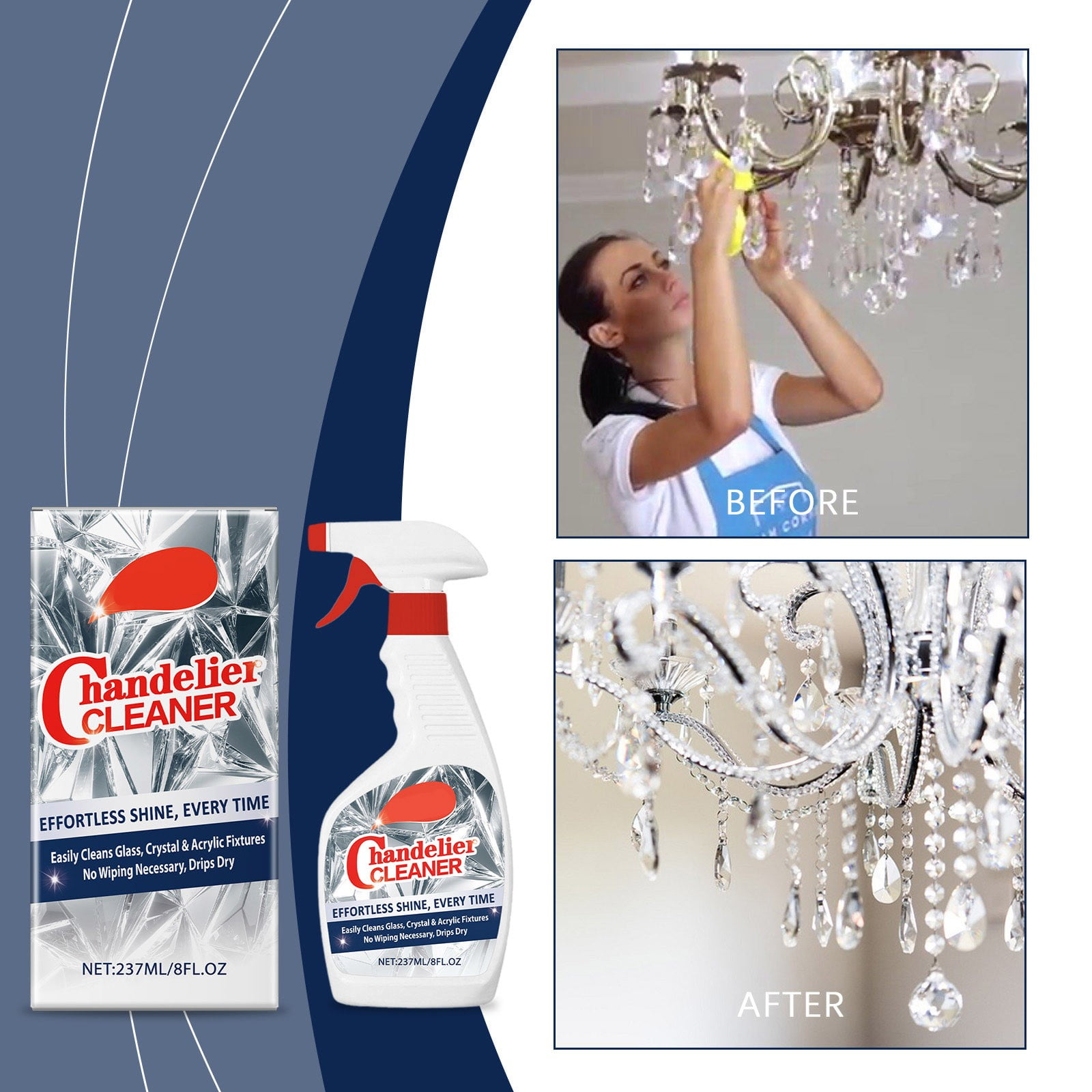 Click here for Binwennn Chandelier Cleaner Dry Spray No Wipe Form... prices