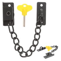 Keyed Chain Door Guard, Brite Brass Finish - Walmart.com