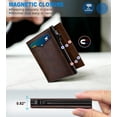 Wallet For Men With Pocket 2 Id Window 9-13 Cards Metal Case Smart Slim ...