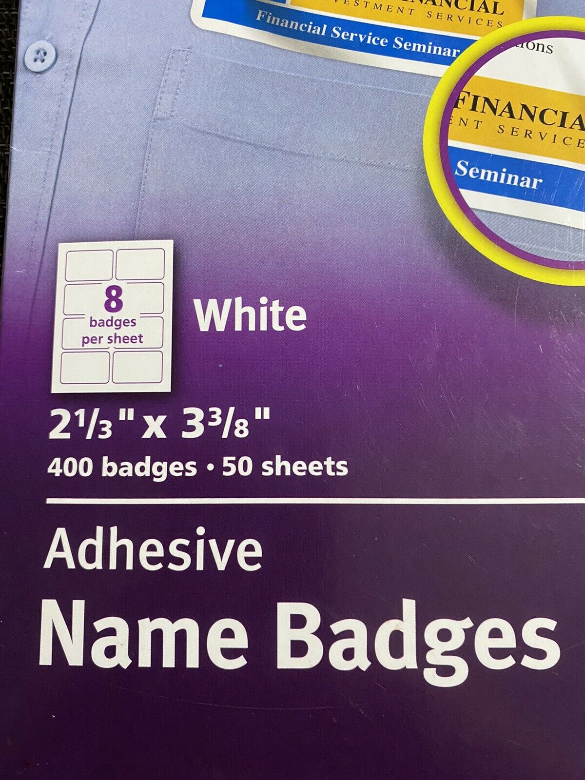 Adhesive Name Badges Adhesive Name Badges