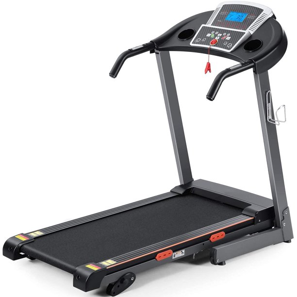 Electric Treadmill Incline Foldable Jogging Machine with 15 Pre-Set ...