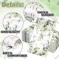 Greenery Floral Guest Napkins Eucalyptus Leaves Disposable Watercolor Dinner Hand Paper Napkin ...