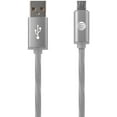 AT&T LMC03-SLV Illuminated USB to Micro-USB Cable, 3ft (Silver ...