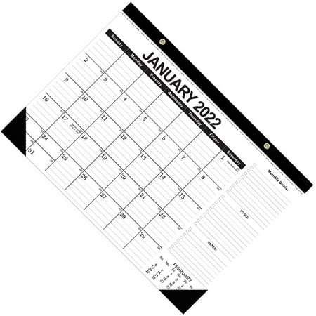 MEEYreg Desk Wall Calendar 2022, Large Desk Calendar, 17 x 12 Inches ...
