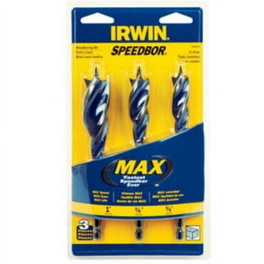 Speedbor 1877239 IRWIN Tools Max Wood Drilling Bits, 4-Inch, 6-Piece ...