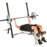 IRONMAN Triathlon X-Class Olympic Weight Bench with Detachable Leg Hold ...