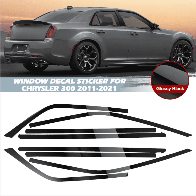 Xotic Tech Set(8pcs) Dark Black Grey Chrome Delete Blackout Vinyl Side ...