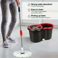 Mop Bucket Set, Spin Mop And Bucket And Wringer Set, Bathroom Mop ...