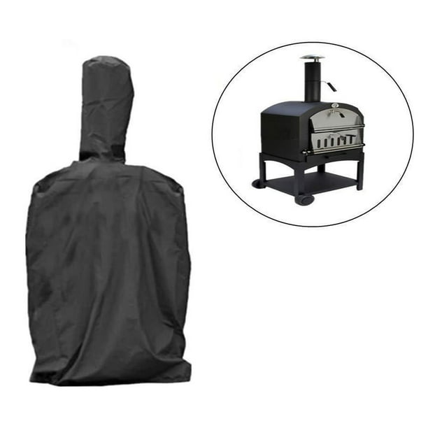 Pizza Oven Rain Cover, Heavy Duty Rain Proof Black UV Resistant Outdoor ...