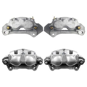 AutoShack Front and Rear Brake Calipers Set of 4 Assembly with Bracket ...