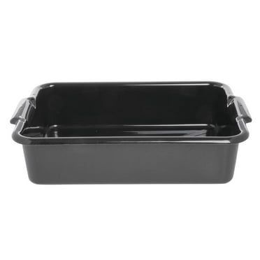 Vollrath 52660 Black 20 x 15 x 7 Single Compartment Dish Box - Walmart.com