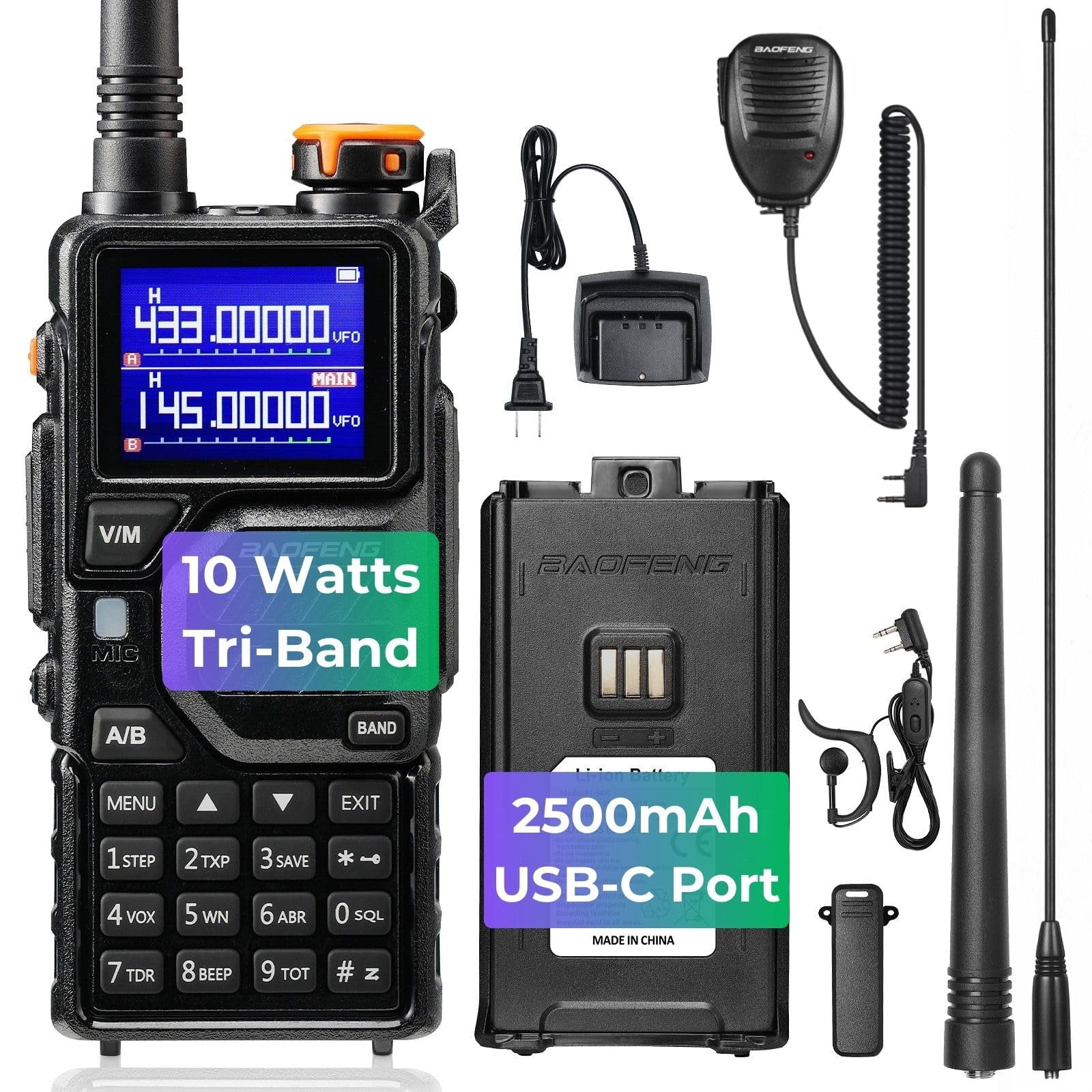 Click here for Baofeng Tech Baofeng K5plus Tri-Band Ham Radio Lon... prices