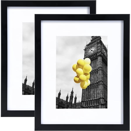 AmPm 11x14 Picture Frame with Plexiglass, Display Pictures 8x10 with ...