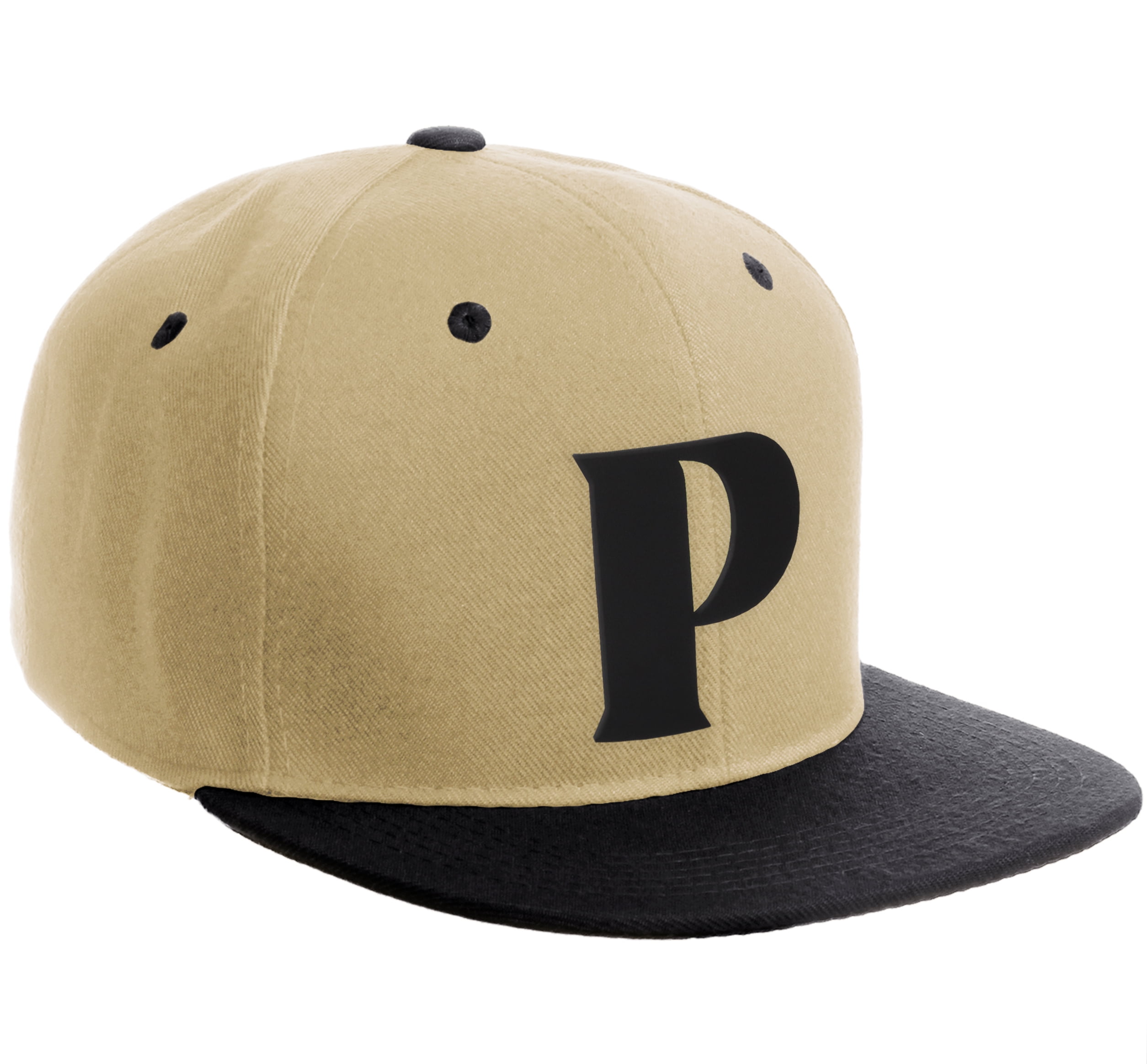 Daxton Classic Snapback Hat 3D Capital Alphabet Letters Flat Bill Visor ...