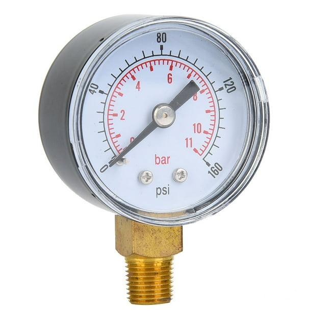 Water Pressure Gauge,Mechanical Pressure Gauge 1/8inch BSPT Pressure ...