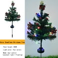 Solar Christmas tree light, LED outdoor garden stake, multicolor ...