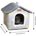 Cat Cave Bed, Cozy Condo Hideaway Tent, Soft Fluffy Washable Indoor ...