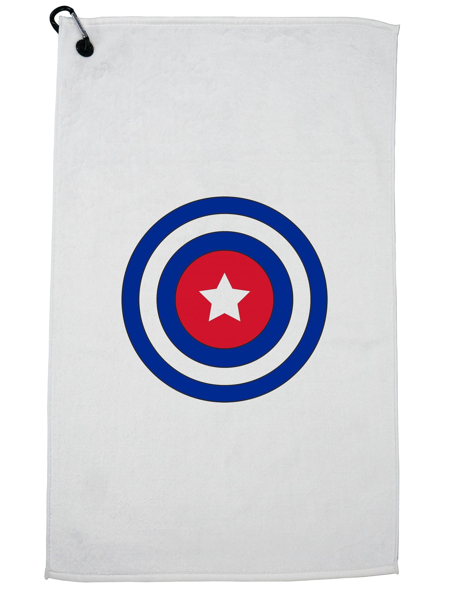 Cool Geeky Captain Cuba Shield Captain in America Golf Towel with ...