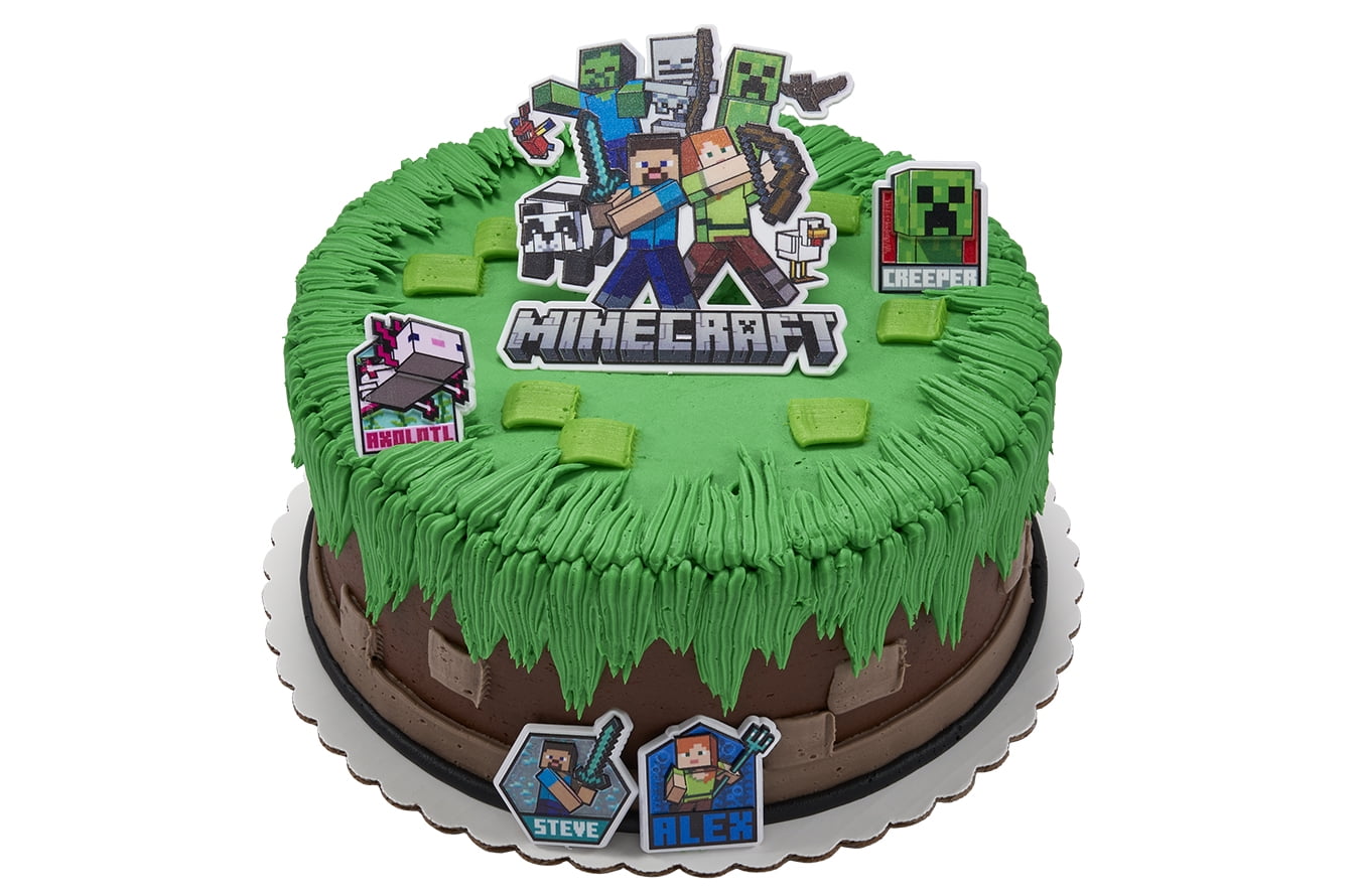 Minecraft© Double Layer Round Cake - Walmart.com