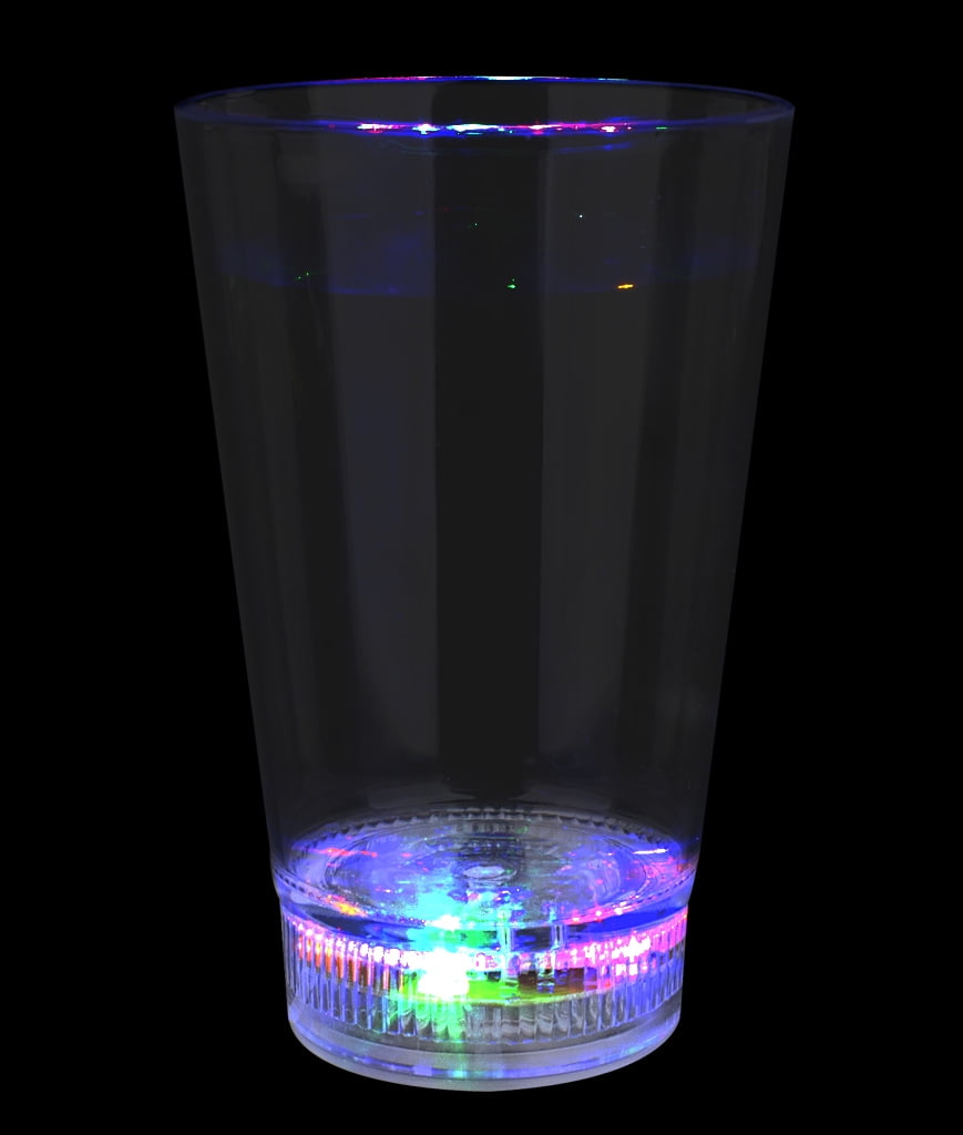 Fun Central (AD000) 1 pc 12 oz Multicolor LED Glass, LED Party Glasses ...