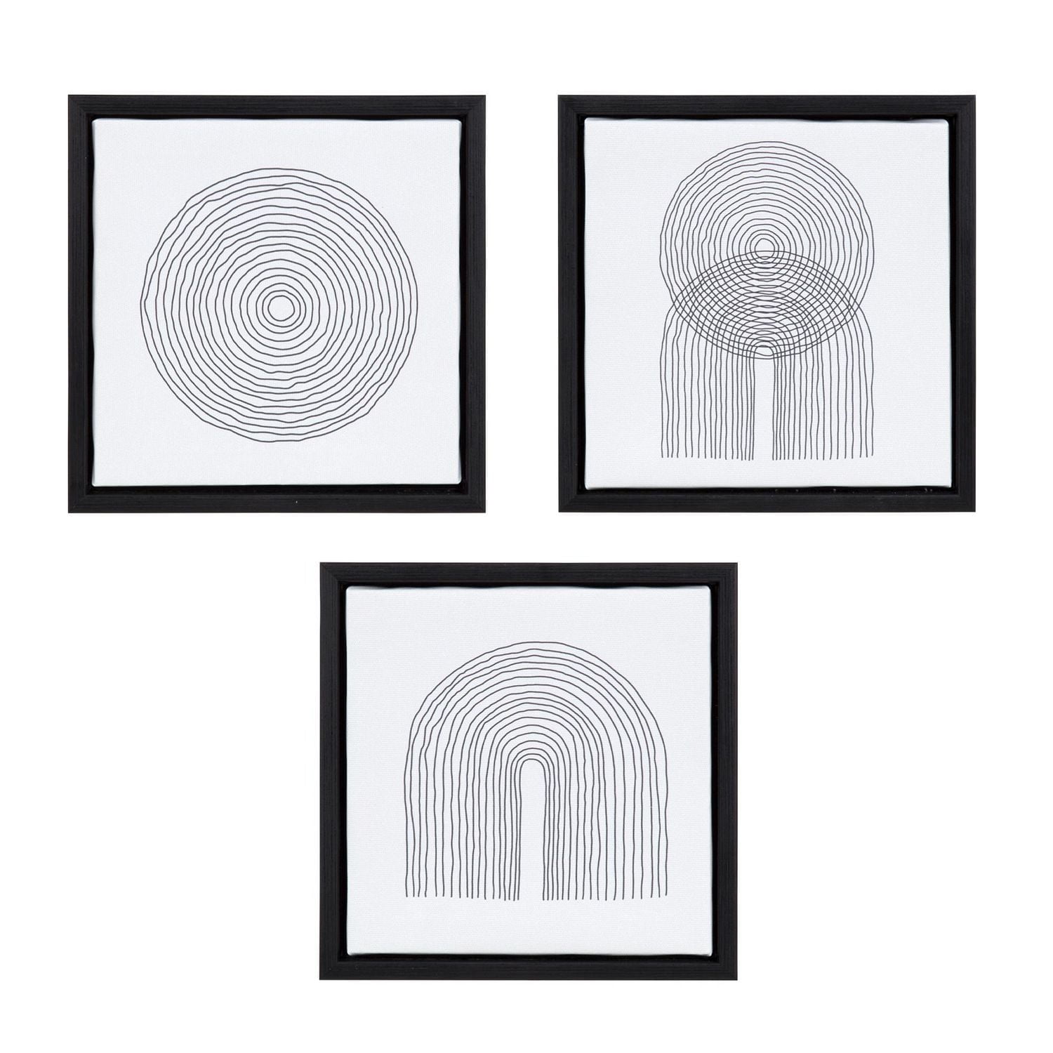 Click here for Designovation Olio Concentric Shapes Framed Canvas... prices