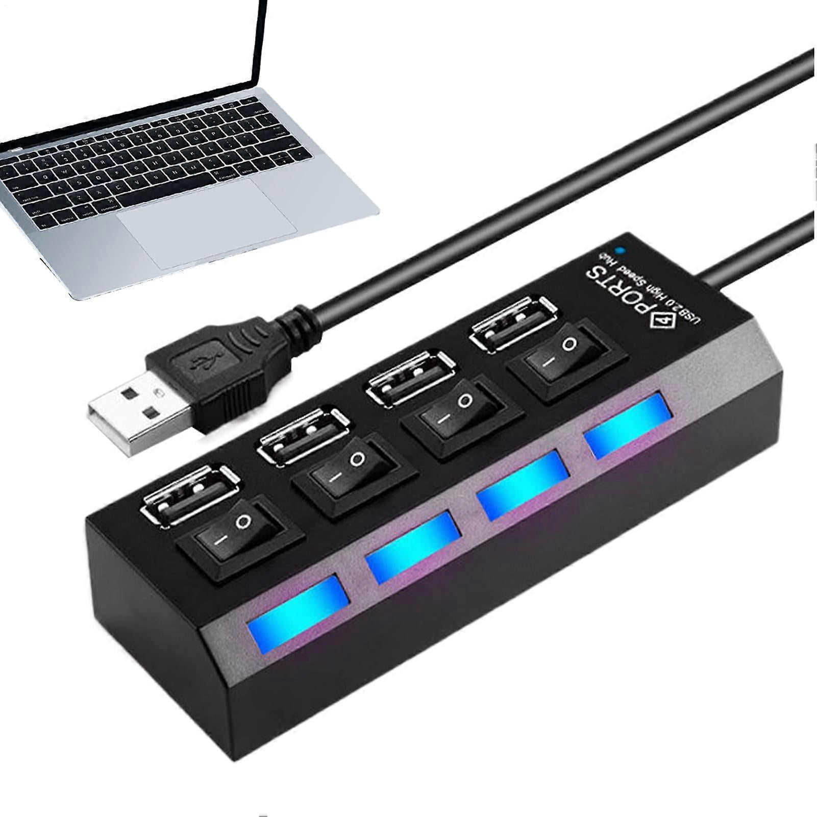 USB C Hub MultiPort Data Splitter With Independent Button, Compact ...