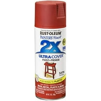 Rust-Oleum Painter's Touch 2X Ultra Cover Satin Poppy Red Paint+Primer ...