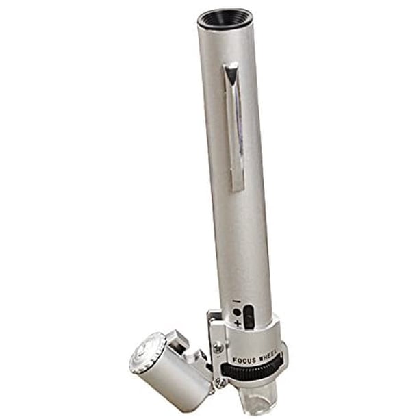 Tech 100X Magnification LED Long Pocket Microscope Magnifying Magnifier ...