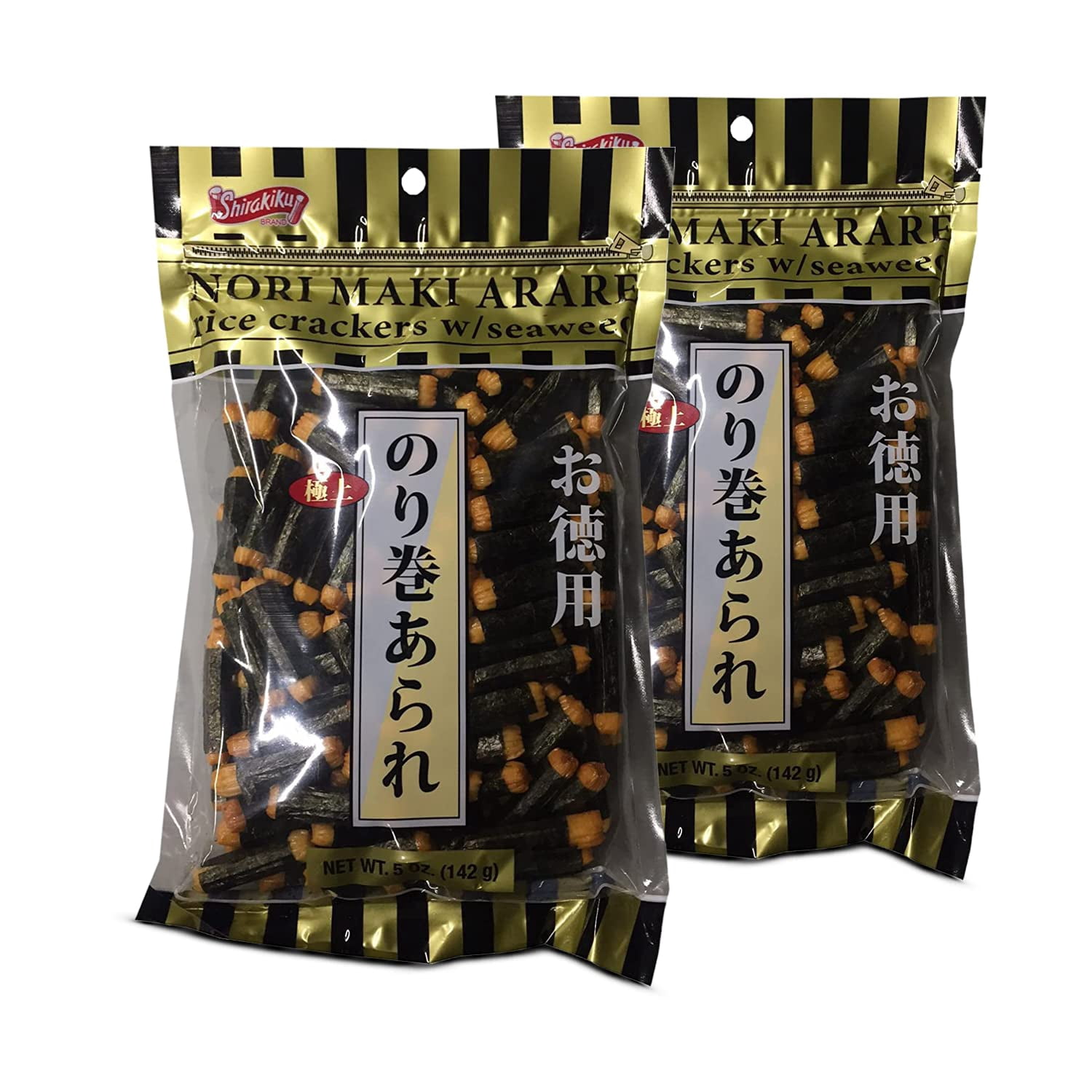 Japanese Nori Maki Arare Rice Crackers with | Glutinous Rice, Soy Sauce ...