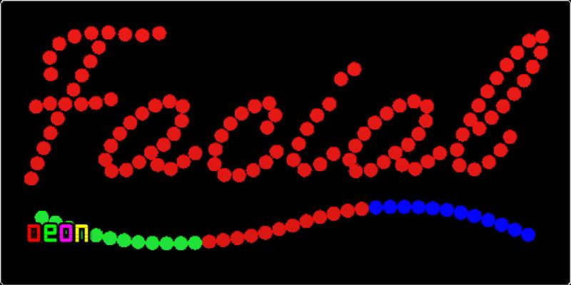 24"x12" Animated Neon By Deon 24"x12" Animated Neon By Deon Facial LED ...