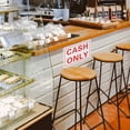 Sign No Checks No Credit Sign Cash Sign for Business Retail Store ...