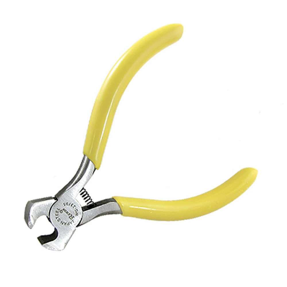 Unique Bargains 4 1/2" Long Yellow Precision End Nipper Cutting Pliers ...