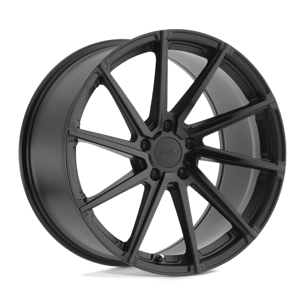 TSW Flow Formed Aluminum Rim TWWAT 19X9 5X120 DBL BLACK 15MM ...