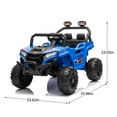 12V 2WD Kids Ride On UTV W/ 2.4G PC,Anti-Collision Bar,High Chassis ...