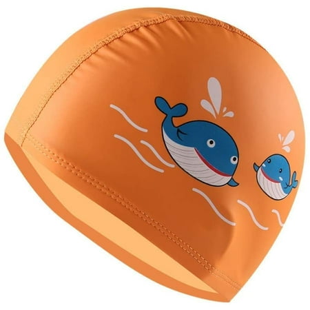 Children Swim Cap Children's Swimming Cap Comfortable Elastic Cartoon ...