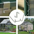 Greenhouse Glazing Clips Glass Pane Fixing Stainless Steel Overlap ... Greenhouse Glazing Clips Glass Pane Fixing Stainless Steel Overlap ...