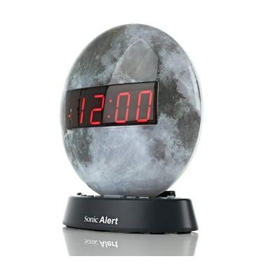 Sonic Alert - Glow Baseball Alarm Clock, Digital Display Alarm Clock ...