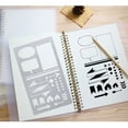 20 Pieces Diy Drawing Template Set For Scrapbook Journaling And Art ...
