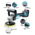 6 Speeds Adjustment Cordless Brushless Polisher 125mm Car Waxing ...
